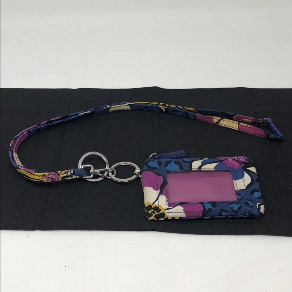 Vera Bradley Floral Id Lanyard 26” - Gem